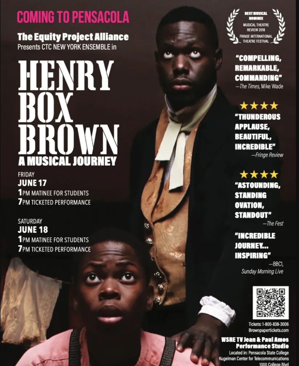 ‘Henry Box Brown: A Musical Journey’ comes to WSRE Amos Studio June 17 ...