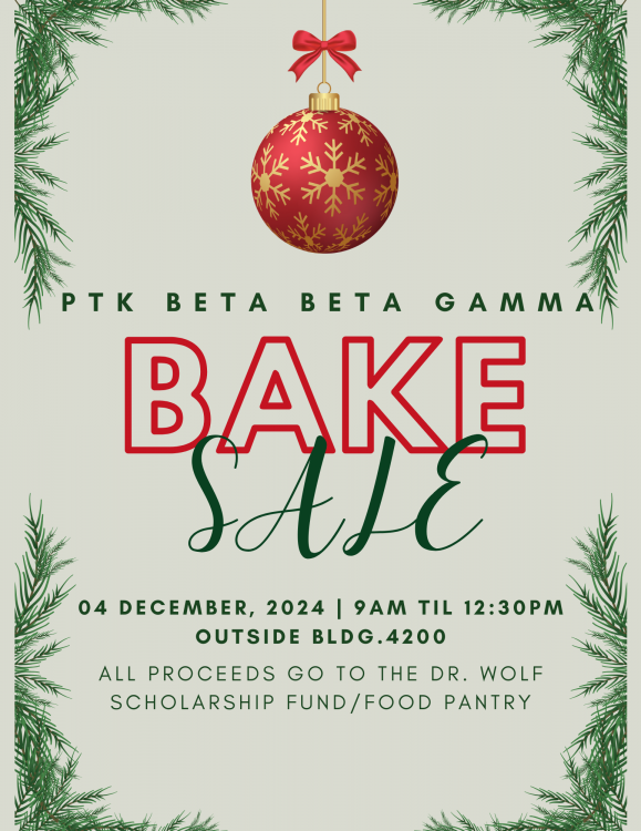 PTK BETA BETA GAMMA Bake Sale – Pensacola State College